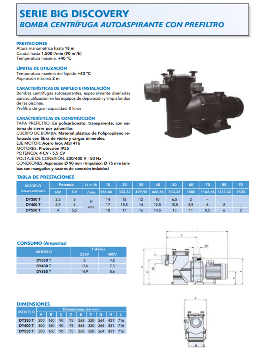 Bombas para piscinas. Bombas de filtracion para piscinas. Bombas de agua para piscinas limpieza ...