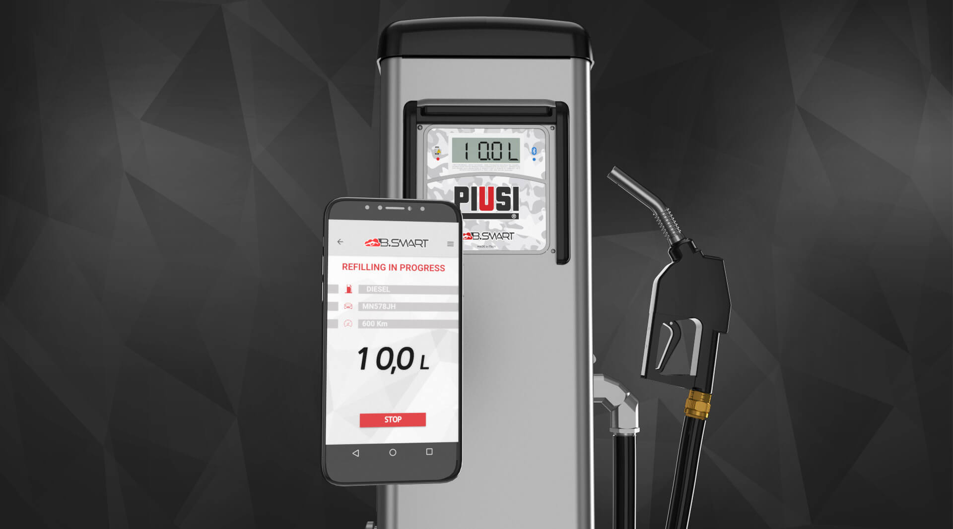 Surtidores de suministro gasóleo. CUBE 70 MC PIUSI F0059400C. Surtidor de repostaje de gasóleo ...